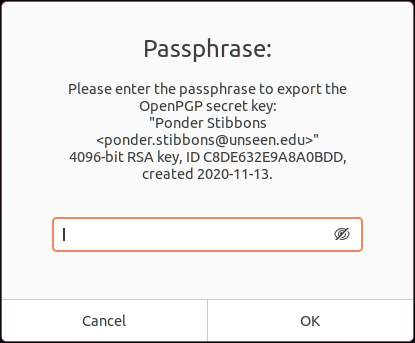 Backup and Restore a GPG Key - JWillikers